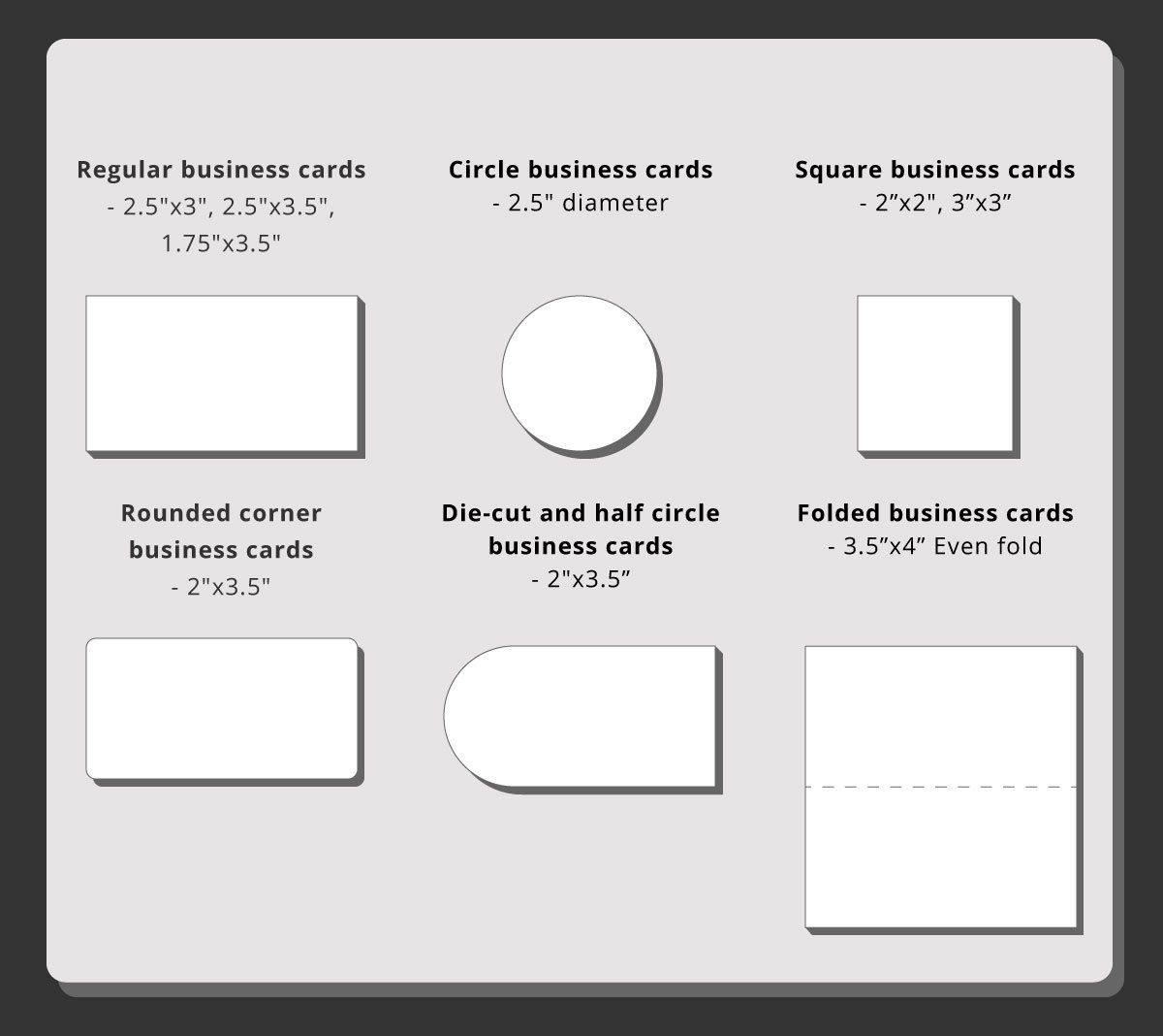 The List Of 10 What Is The Size Of Business Cards