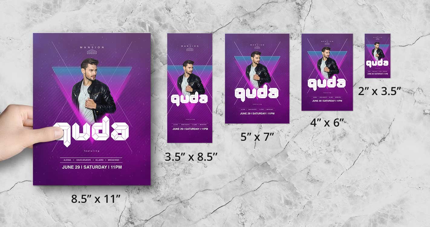 Custom Club Flyer Printing 48HourPrint